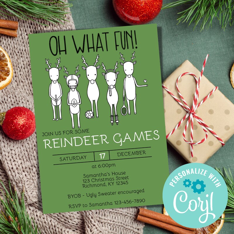 Reindeer Party - Etsy