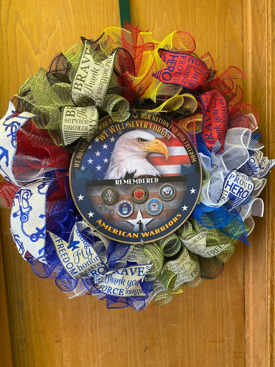 Veteran Military All Branches Deployment Gift Patriotic Decor Military ...