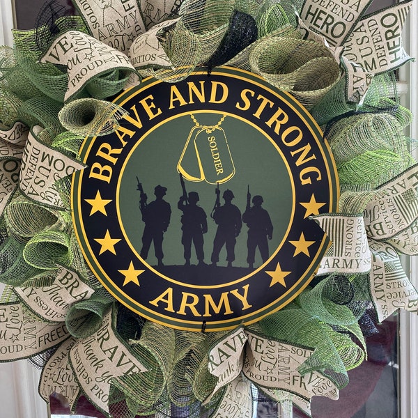 Army Wreath - Etsy