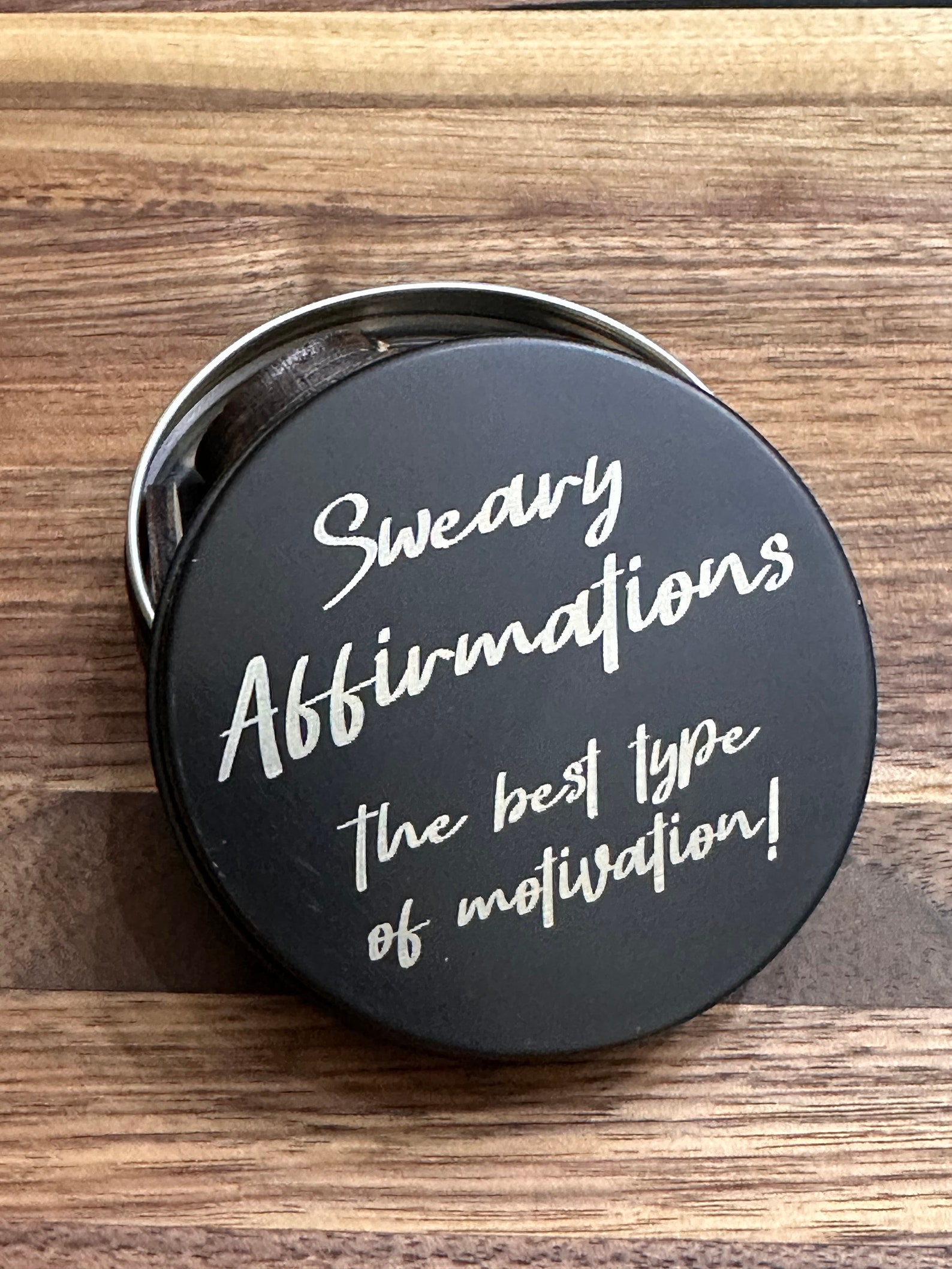 Sweary Affirmations: Fun Motivation in a Tin - Etsy