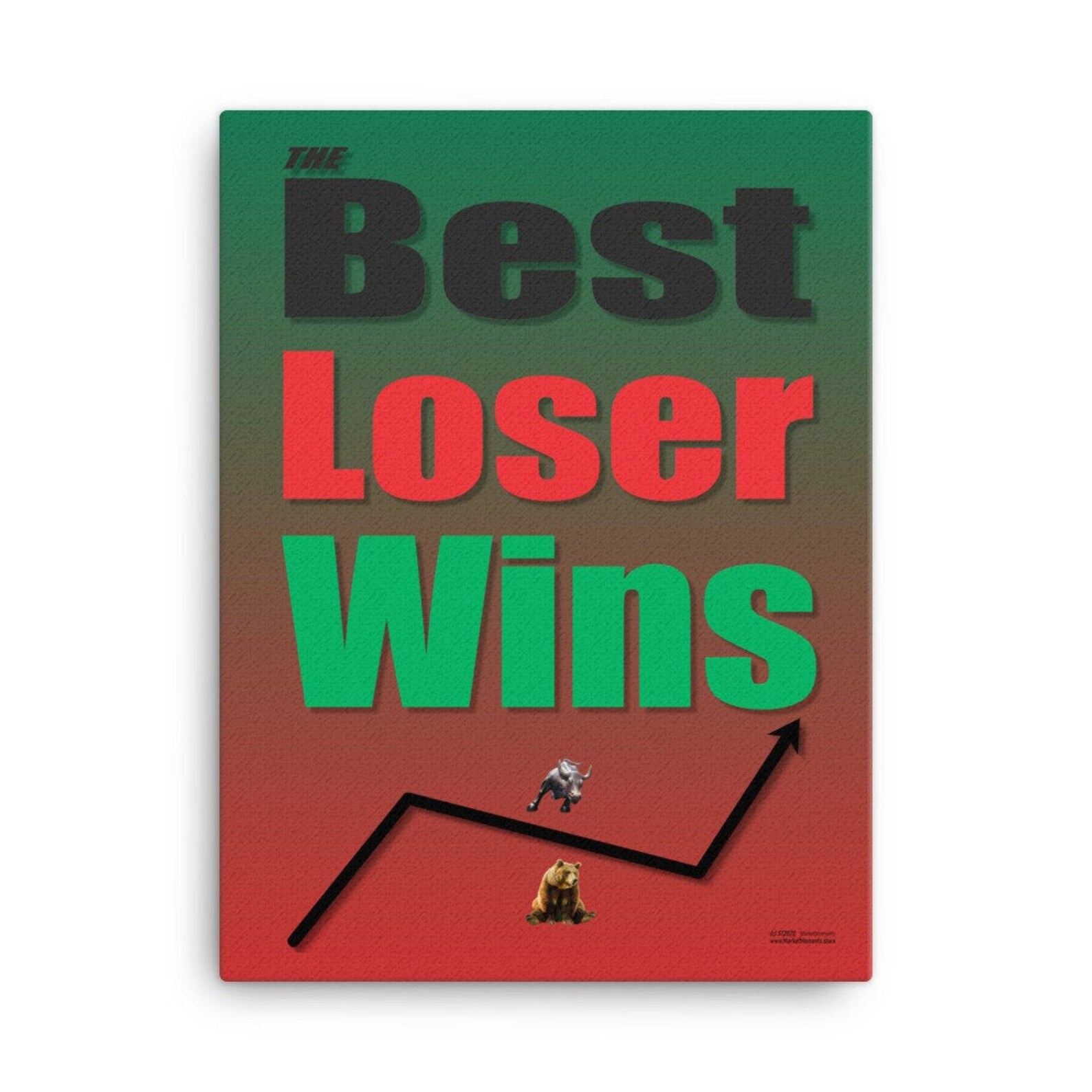 The Best Loser Wins CANVAS PRINT Trading Psychology Series | Etsy