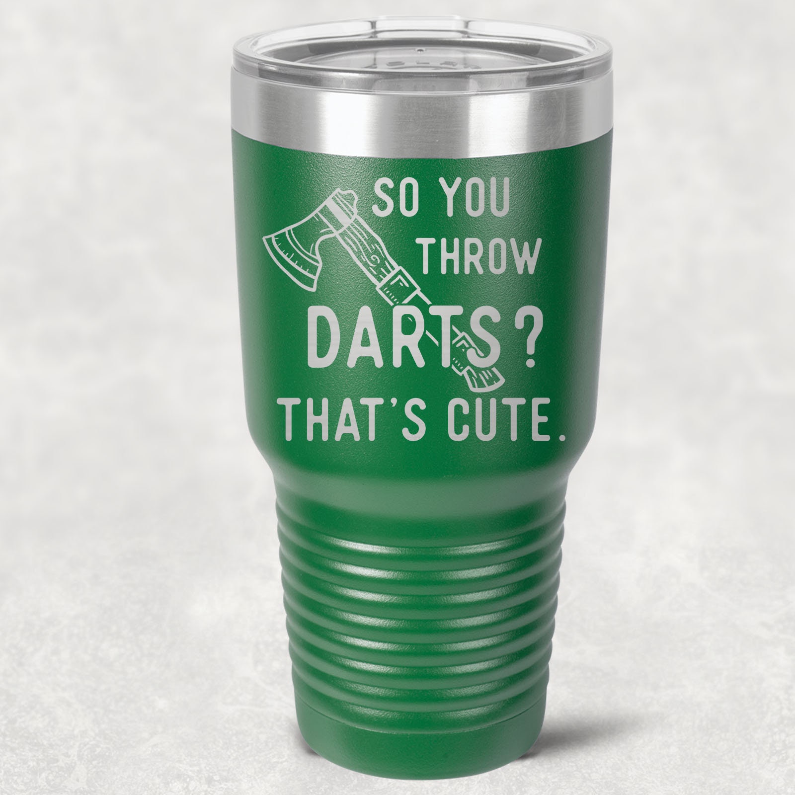 So You Throw Darts That's Cute 30 20 or 16 Oz. Ringneck - Etsy