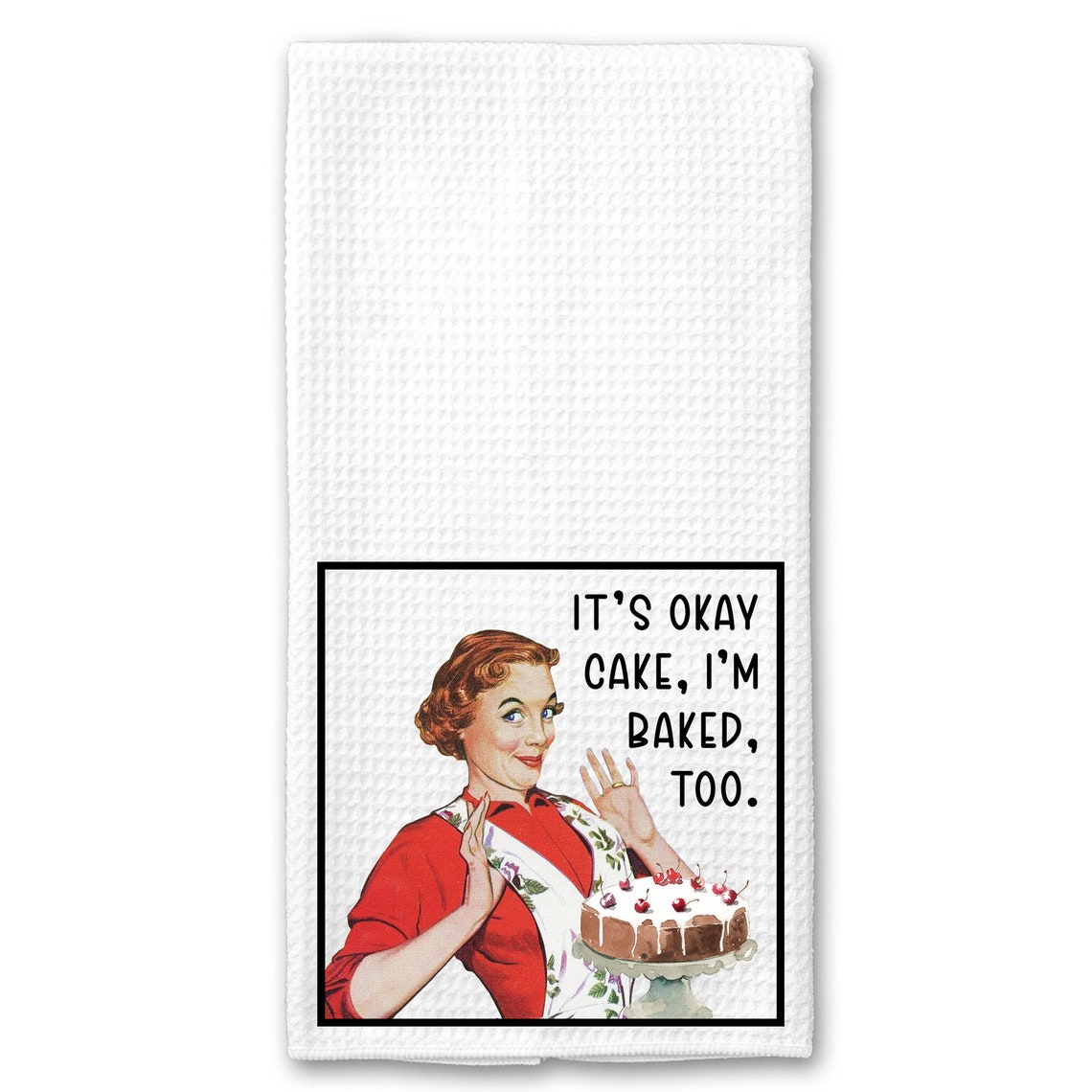 Its Okay Cake I'm Baked Too 1950's Housewife Pin-up - Etsy