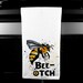 Bee-otch Adult Microfiber Waffle Weave or Flour Sack Towel - Etsy