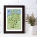 Illustrated Map of Germany Art Print Poster Travel Map Digital Download ...