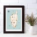 Illustrated Map of Corsica Art Print Poster Travel Map Digital Download ...