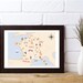Illustrated Map of France Art Print Poster Travel Map Digital Download ...