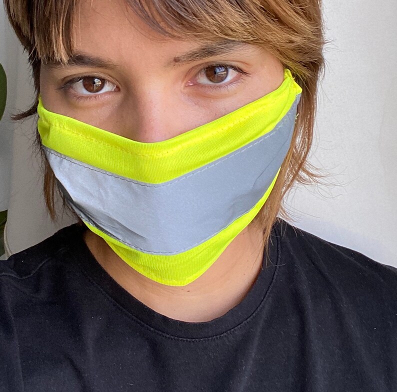 Neon Reflective Face Mask/ Mouth protection Breathing | Etsy