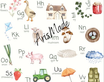 Scrambled Alphabet Chart / Printable ABC Chart / Alphabet Chart ...