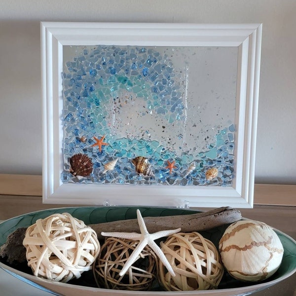 Resin Sea Glass Art - Etsy