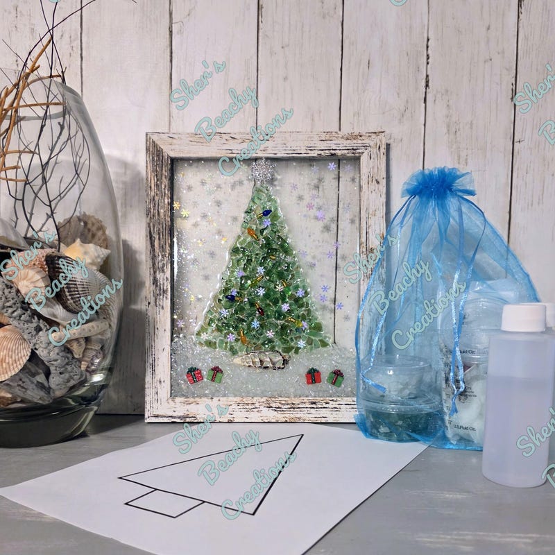 Seaglass Resin Ornament - Etsy