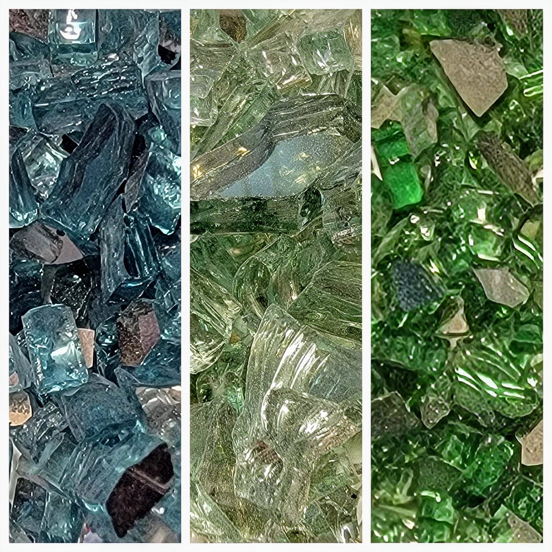 Crushed Glass, Glass Chips, Mirrored Reflective Glass, Vase Filler ...