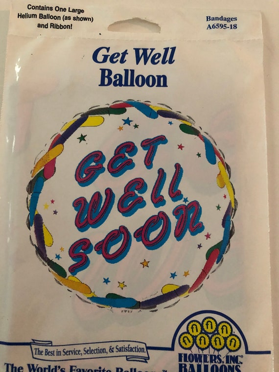 Get Well Soon 18 Balloon With Band aid Border | Etsy