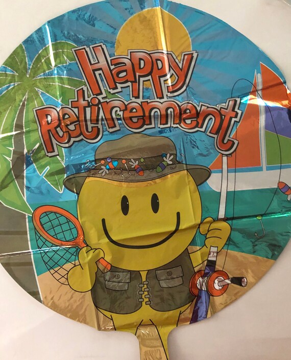 Retirement Balloon 18 Smiley Balloon Happy Retirement | Etsy
