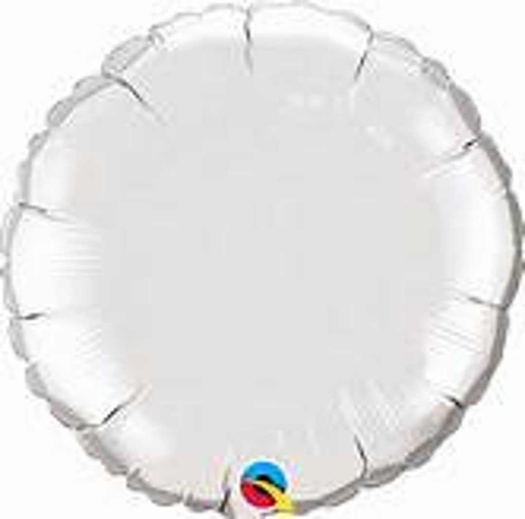 Solid Color Balloon 18" Assorted Silver,hot Pink, Black, Yellow Foil ...