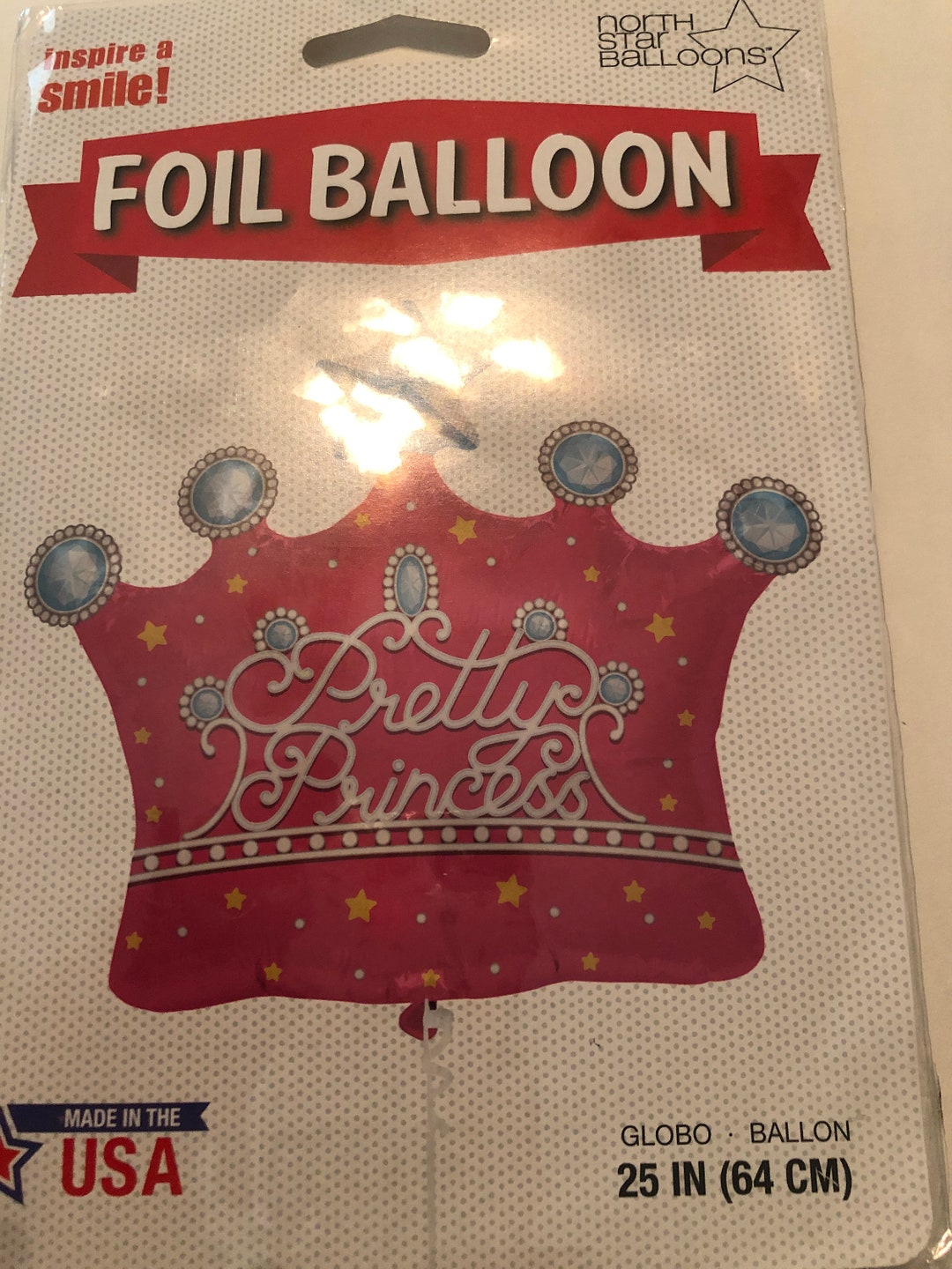 Crown 25” Princess Crown Balloon Bouquet Princess Party Centerpiece ...