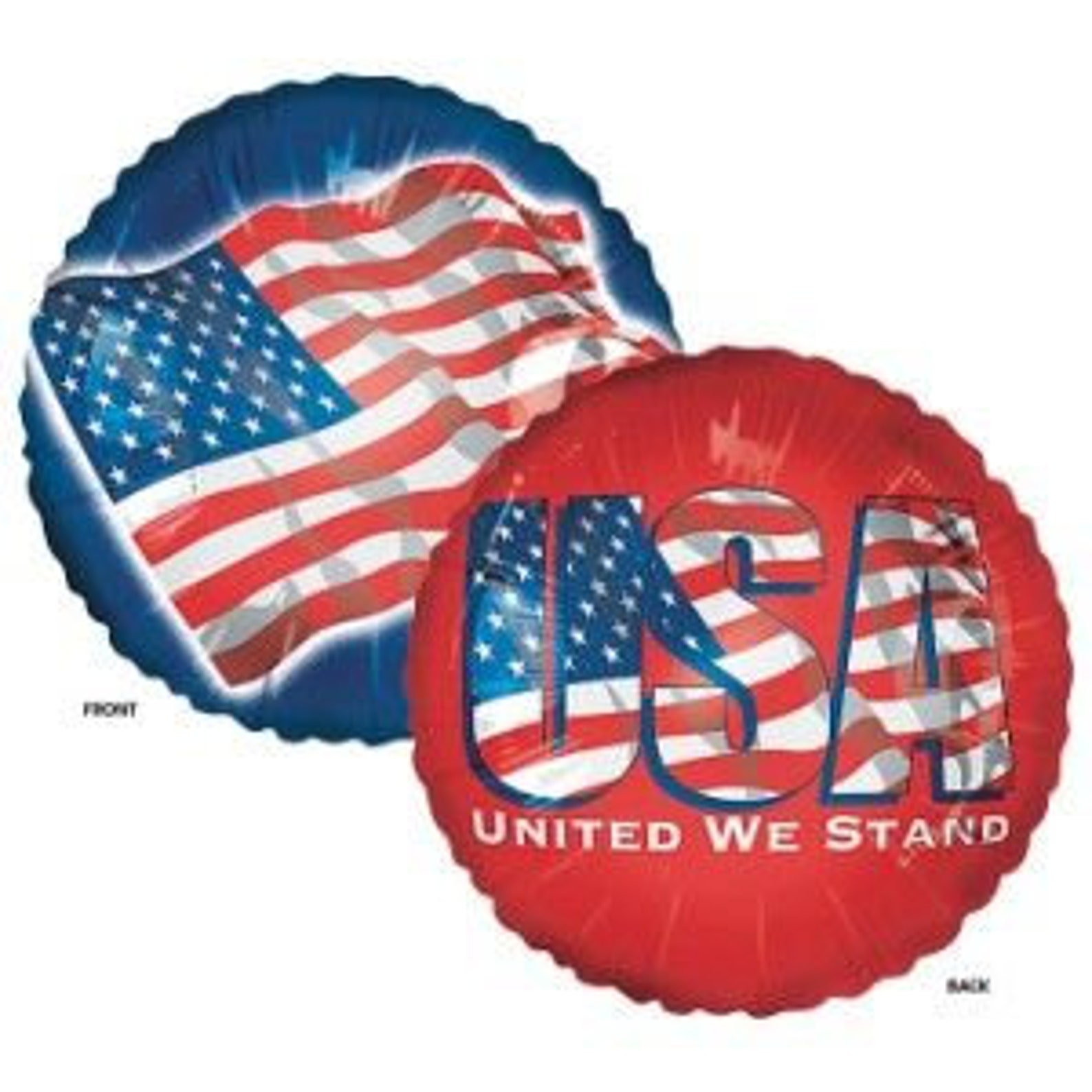 USA Flag Balloon United We Stand 18" Round Balloon Bouquet Party Parade ...
