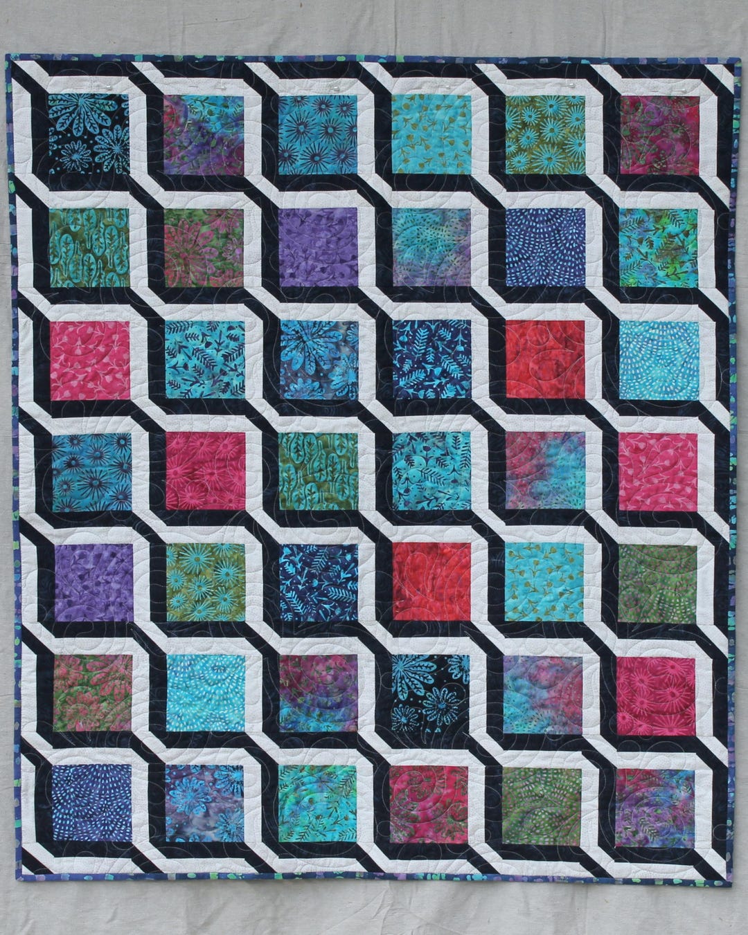 Swishy Sashing Quilt Pattern: Precut Friendly (PDF Download) - Etsy