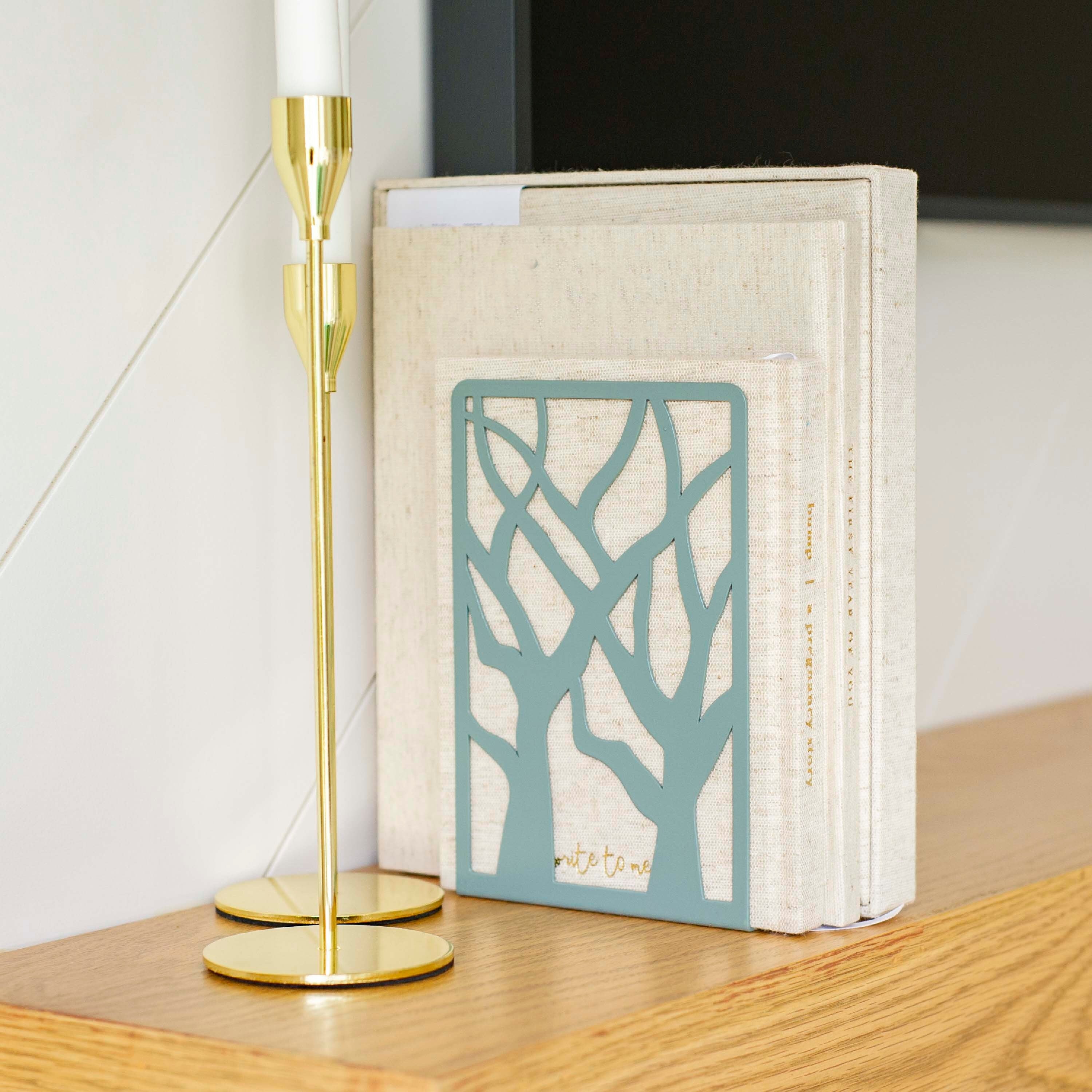 Sage Green Bookends: Modern Geometric Iron Book Ends - Pair - Etsy