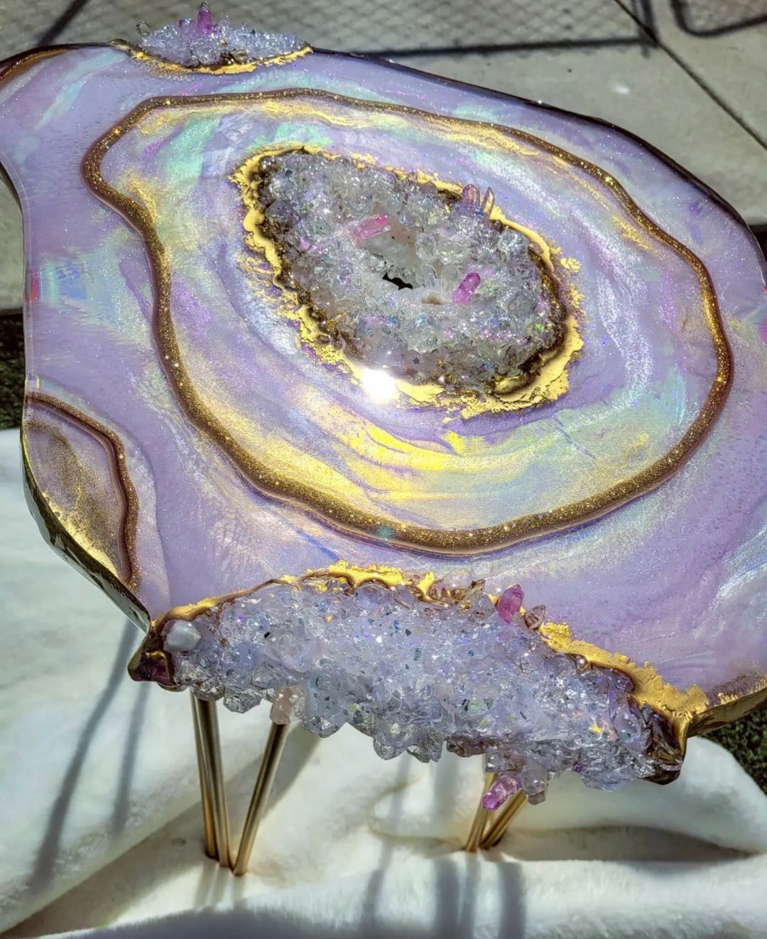 Geode Table *CUSTOM LISTING* (read Description) - Etsy