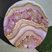 Resin Geode Painting/ Rose Quartz Geode Wall Art - Etsy
