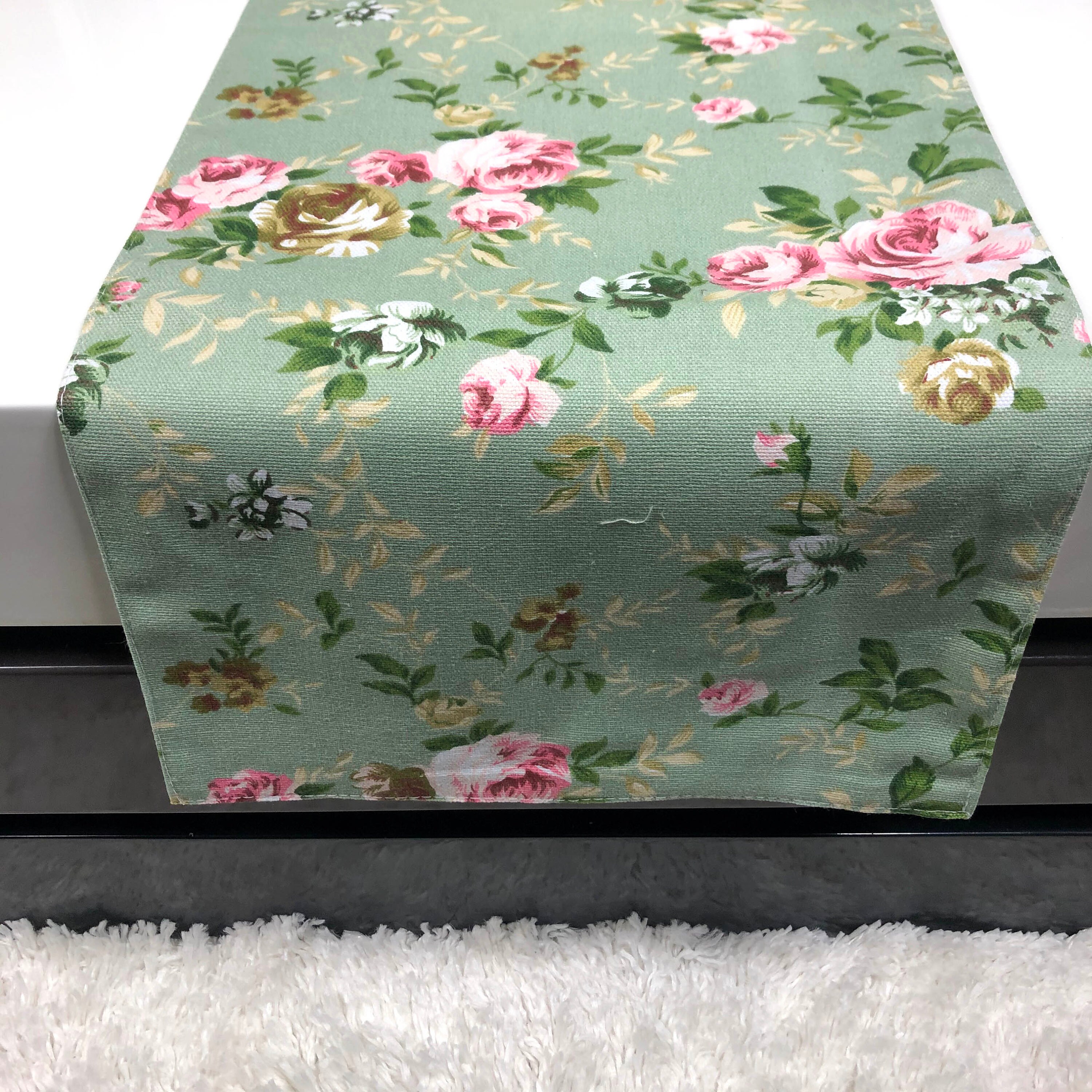 Flowers Patterns Placemats / 1 X Table Runner Table Linen - Etsy New ...