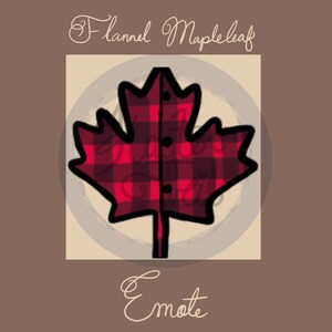Flannel Maple Leaf -emote for Twitch/ Discord - Etsy