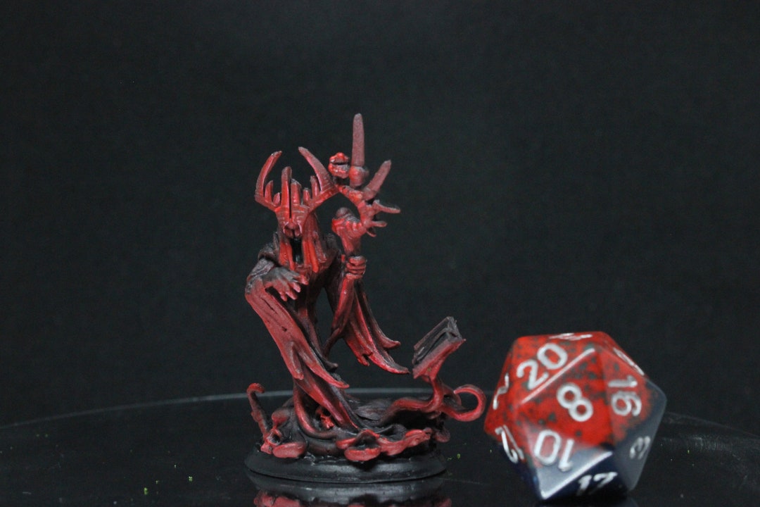 Lich the Crimson Herald Painted Miniature D&D Frostgrave Pathfinder RPG ...