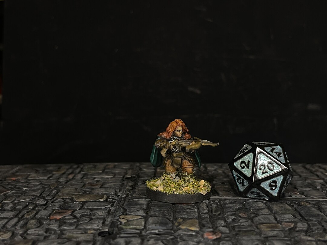 Female Dwarf Ranger, Fighter, Rogue Painted Miniature D&D Frostgrave ...
