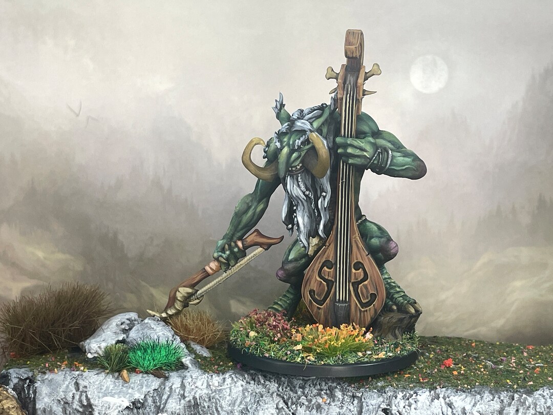Troll Bard Troll Cello Player Troll NPC Painted Miniature - Etsy