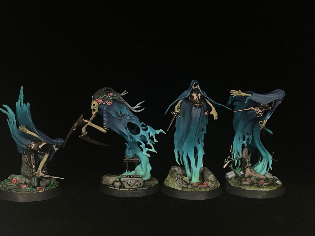 4x Myrmourn Banshees, Specters, Ghosts, Spirits, Wraiths - Painted ...