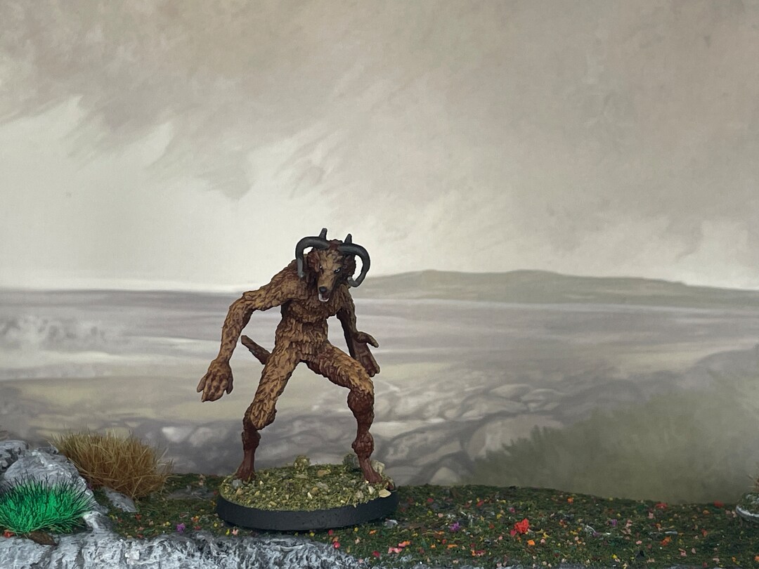 Beastman, Bulezau, Demon, Goat Man - Painted Miniature - D&D ...