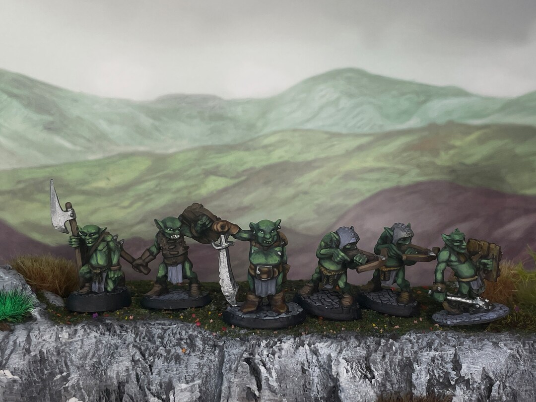 6x Goblins, Goblin Warband, Goblin Tribe, Goblin Encounter - Painted ...