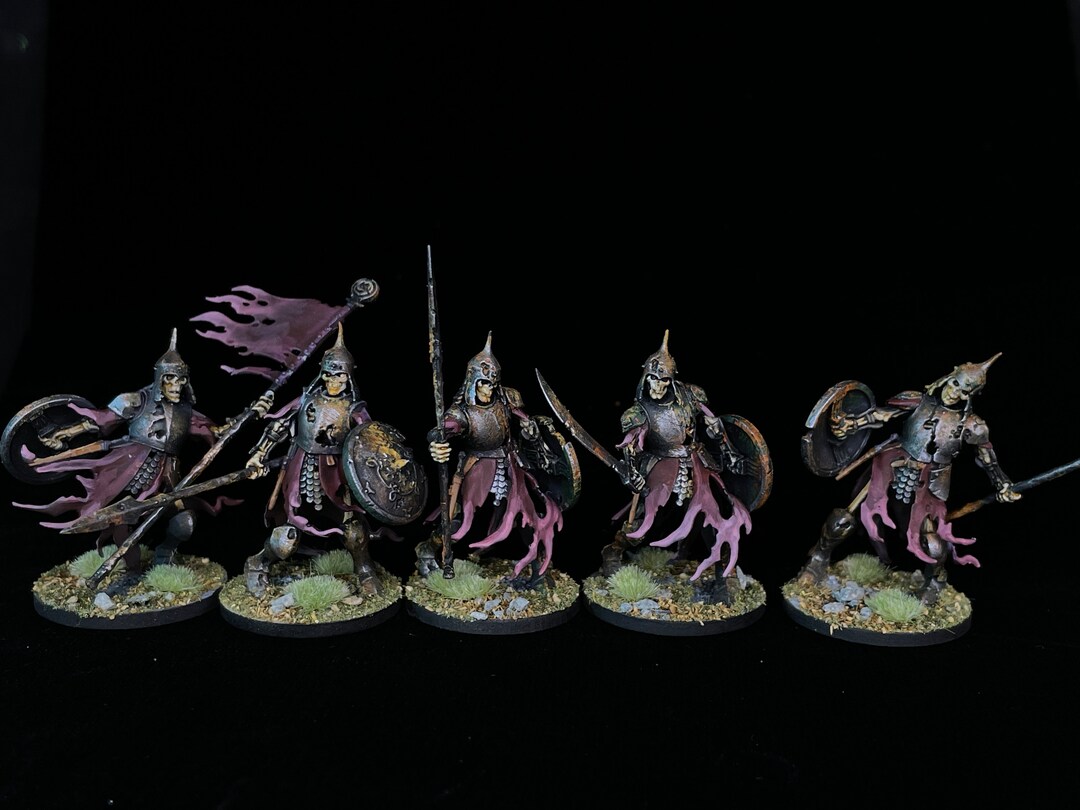 10x Cursed City Deathrattle Skeletons, Skeleton Horde Painted Miniature ...