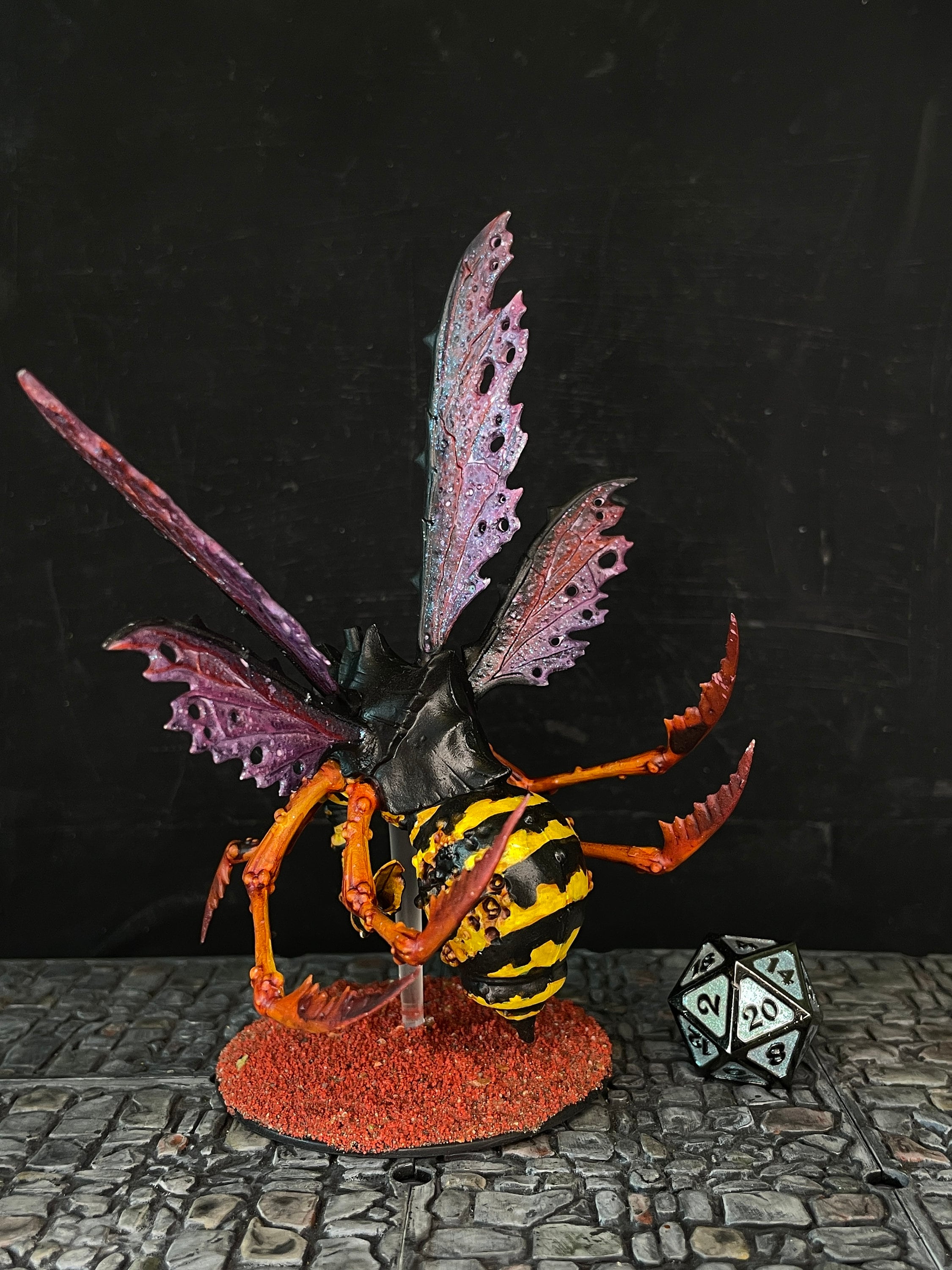 Giant Hellwasp, Plague Drone - Painted Miniature - D&D - Frostgrave ...
