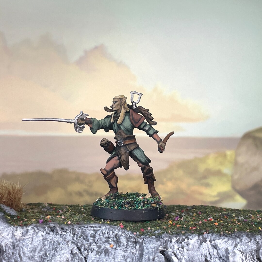 Elf Fighter, Ranger, Rogue, Bard, Blade Wizard quickpaint Painted ...