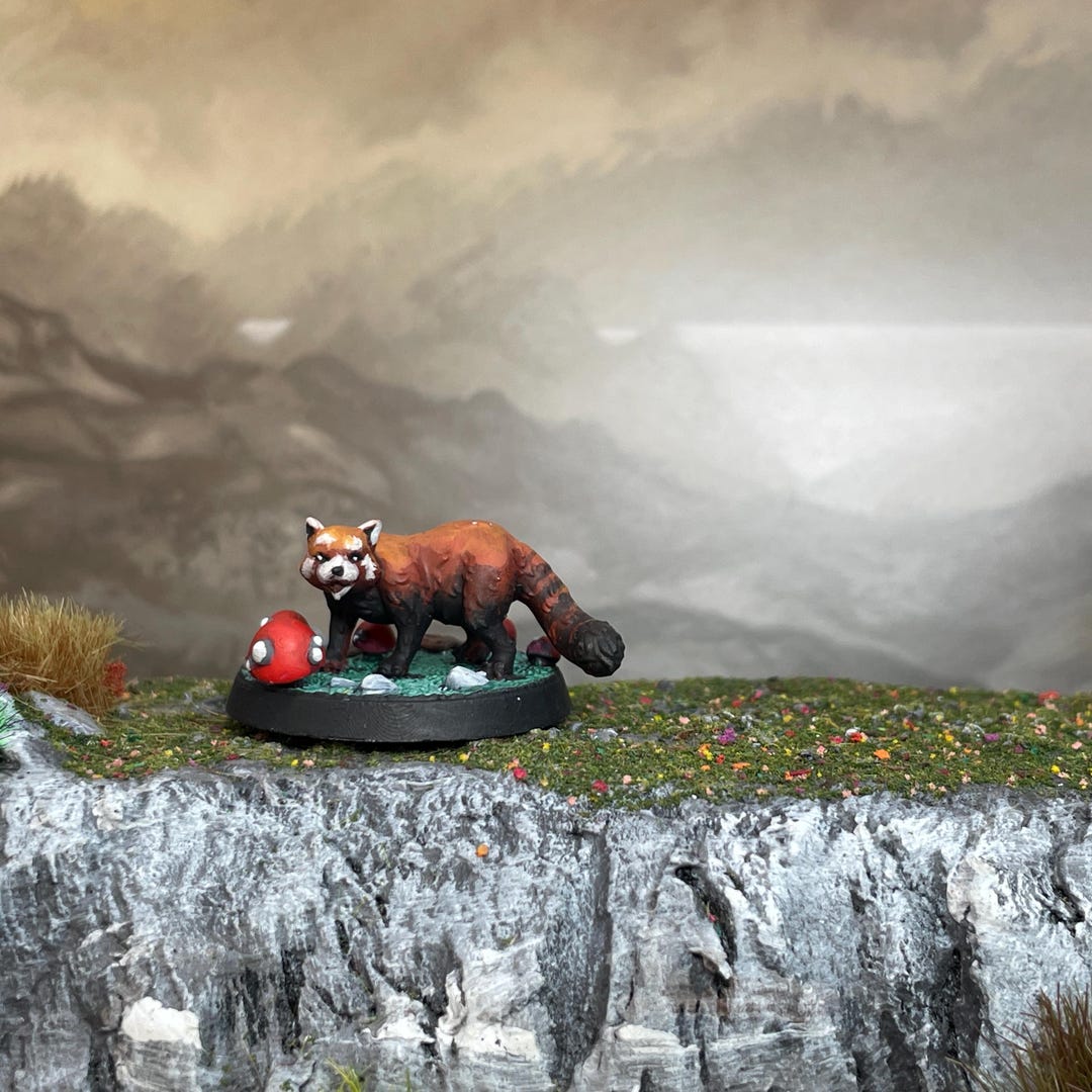Red Panda, Animal Companion, Wild Shape, Familiar - Painted Miniature ...