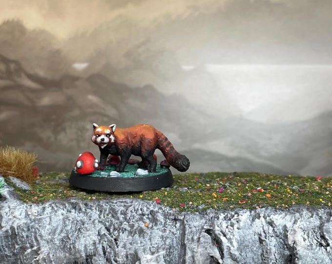 Red Panda, Animal Companion, Wild Shape, Familiar - Painted Miniature ...
