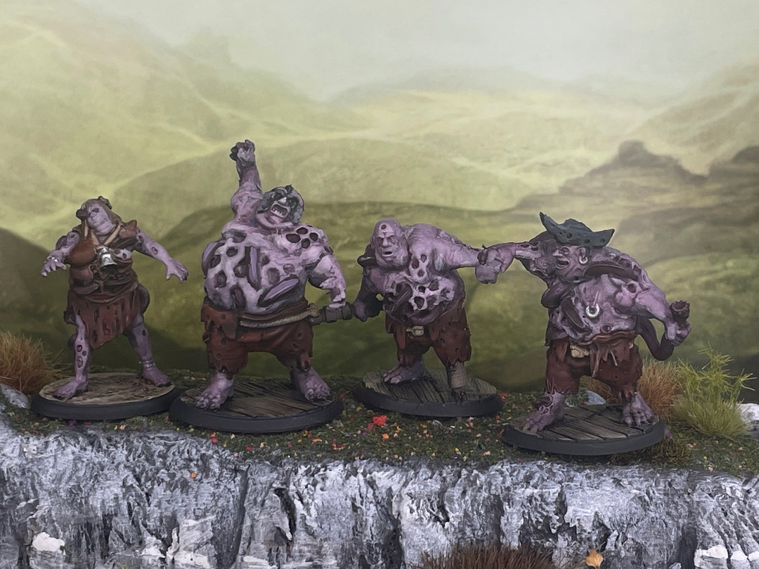 4x Sea Zombies, Bloated Zombies [quickpaint] - Painted Miniature - D&D ...