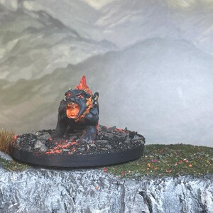 Devil Hound, Hellish Hound, Flaming Dog [quickpaint] - Painted ...