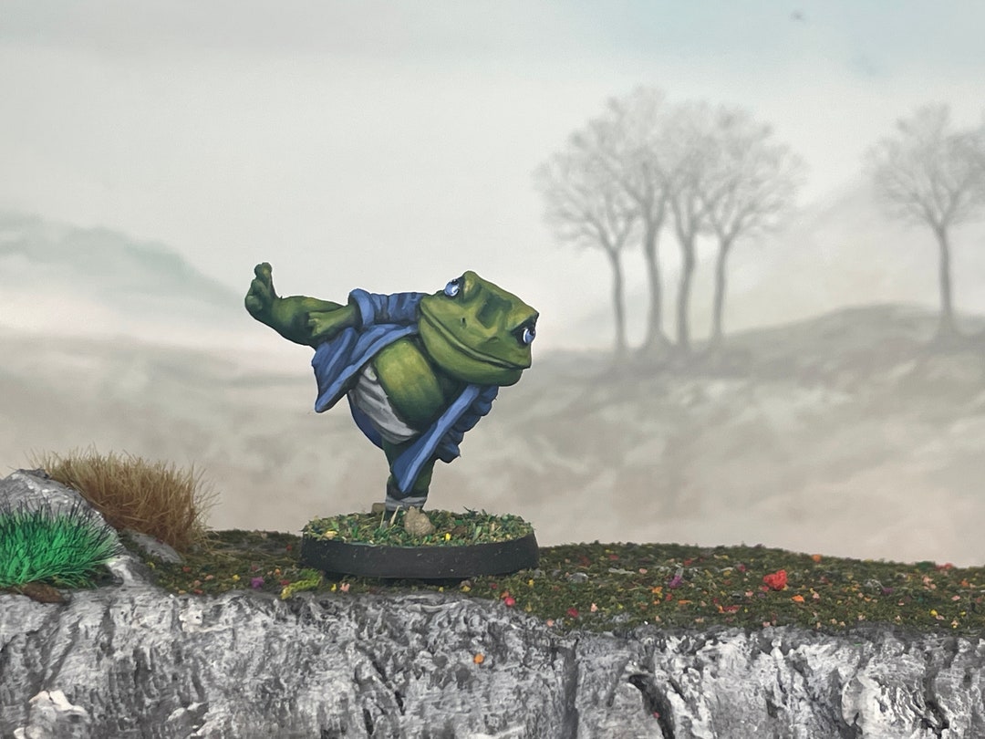 Frog Sumo Fighter, Frog Folk, Grungs, Frog Monk, Yokai Frog Painted ...
