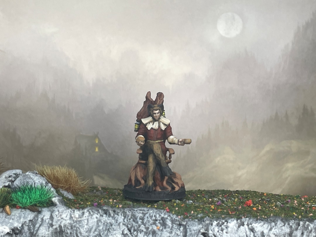 Trickster Faun, Satyr on Throne, Archfey - Painted Miniature - D&D ...
