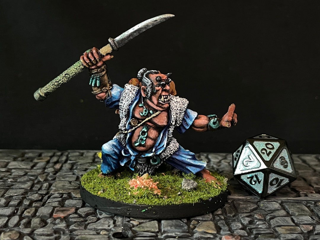 Ogre Samurai Oni metal Painted Miniature D&D Frostgrave Pathfinder RPG ...
