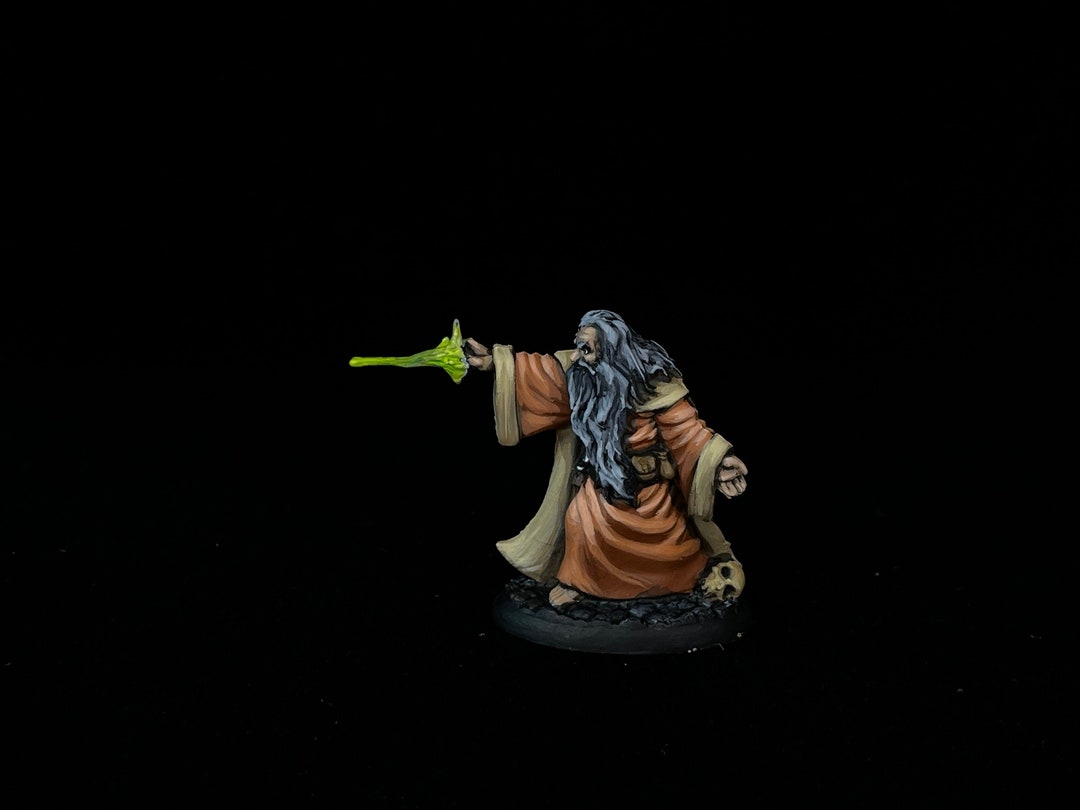 Human Wizard, Old Wizard, Spellcaster, Warlock, Sorcerer, Mage Painted ...
