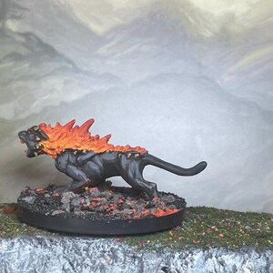 Devil Hound, Hellish Hound, Flaming Dog [quickpaint] - Painted ...