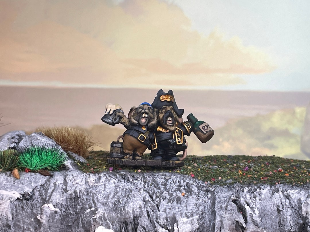 Mousling Pirate, Singing Mousling - Painted Miniature - D&D ...