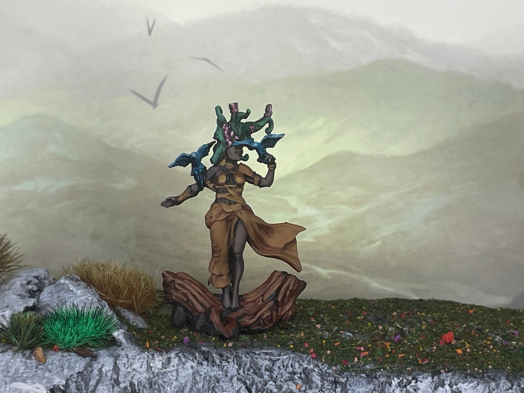 Female Druid, Nymph, Ranger quickpaint Painted Miniature D&D Frostgrave ...