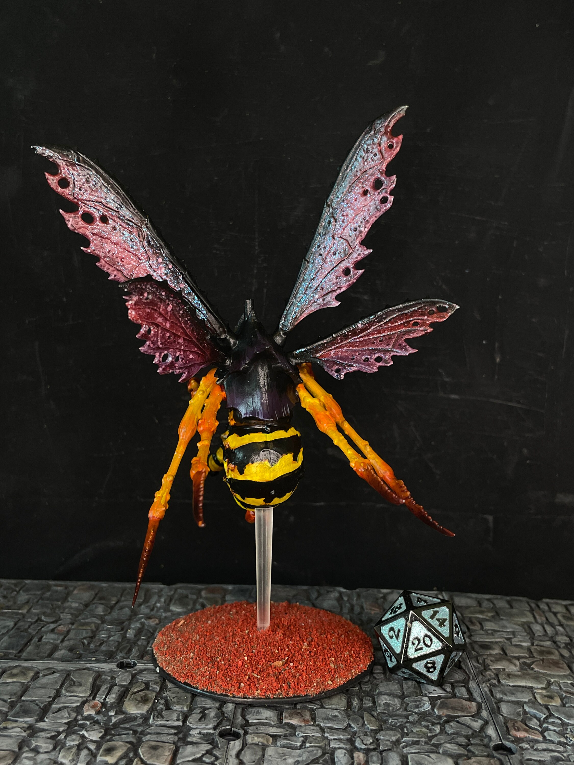 Giant Hellwasp, Plague Drone - Painted Miniature - D&D - Frostgrave ...