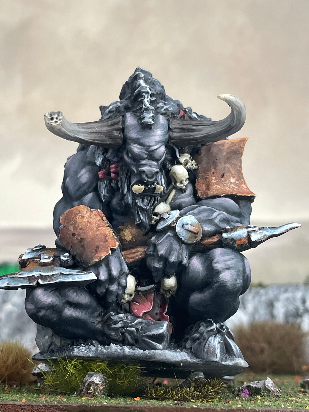 Huge Sleeping Minotaur Auroch Tauren Painted Miniature - Etsy UK