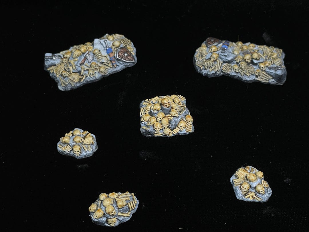 Bone Piles Set 1, Bones Scatter, Dungeon Scatter - Painted Miniature ...